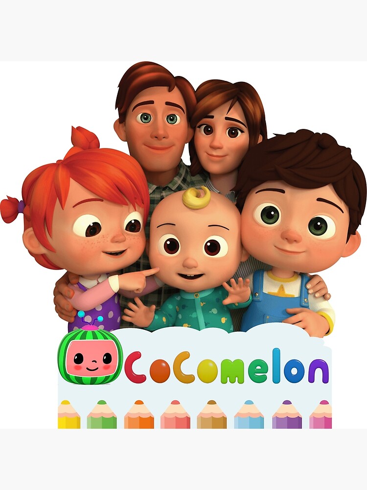 "Cocomelon Cartoon 3D Animation Artwork" Canvas Print by Mastersheets ...