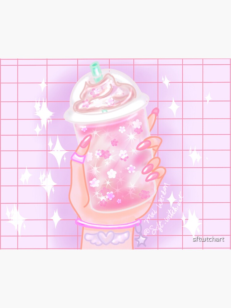"Sakura Frappe" Sticker for Sale by sftwtchart | Redbubble