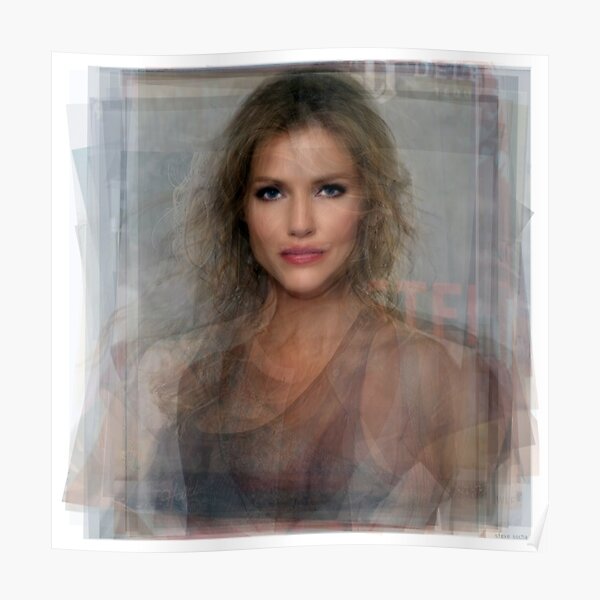 "Tricia Helfer Portrait" Poster for Sale by overlay-art | Redbubble