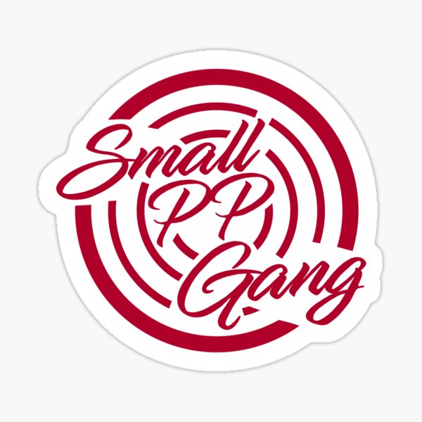 "Small PP Gang Logo (Red)" Sticker for Sale by Small-PP-Gang | Redbubble