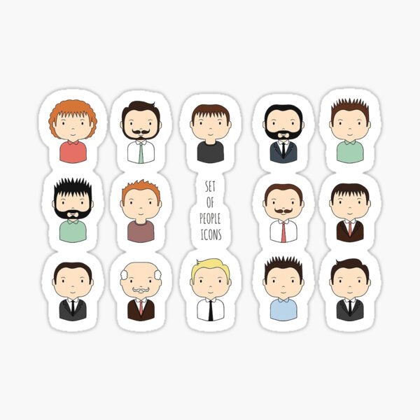 "Funny Face Doodle art " Sticker for Sale by ESDT | Redbubble