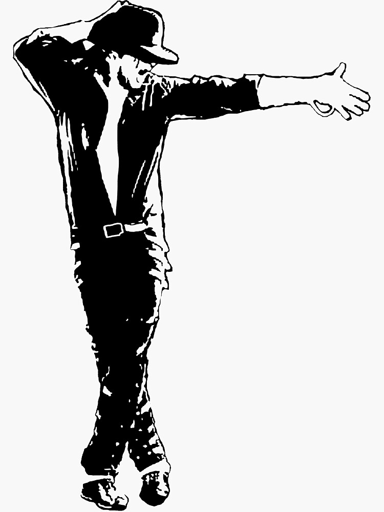 "Michael Jackson Stencil (with border)" Sticker for Sale by RiMKO ...