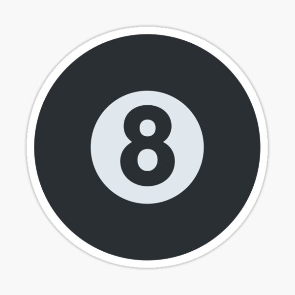 "8 Ball Sticker" Sticker for Sale by Hgolb | Redbubble
