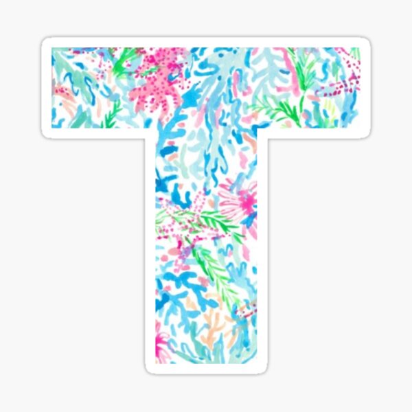 "Letter T" Sticker for Sale by noraoconnor | Redbubble