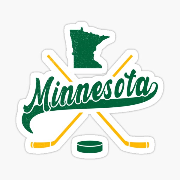 "Minnesota State of Hockey" Sticker for Sale by MinnesotApparel | Redbubble