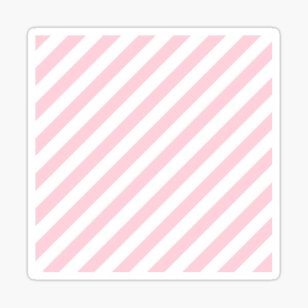 "Simple Baby Pink Stripes" Sticker by GemsAnatomy | Redbubble