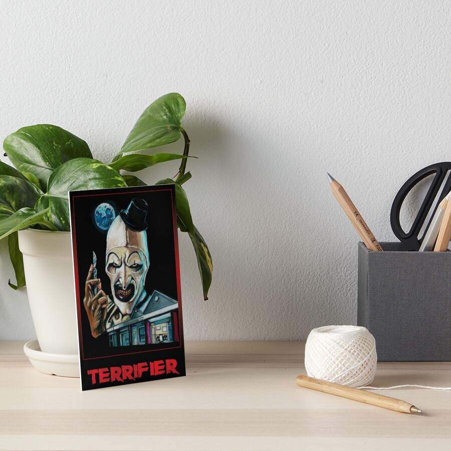 "Terrifier movie horror art the clown " Art Board Print for Sale by ...