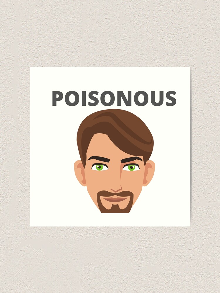 "handsome poison man face" Art Print for Sale by itispeak22 | Redbubble