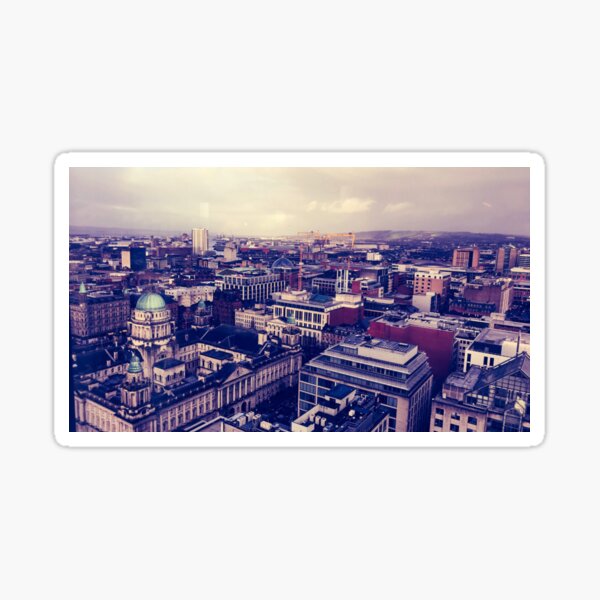 "Belfast Skyline" Sticker for Sale by OuterAce | Redbubble