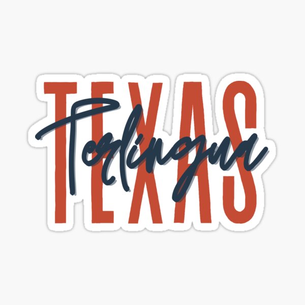 "Terlingua Texas // Script Design // State Flag Colors" Sticker for ...