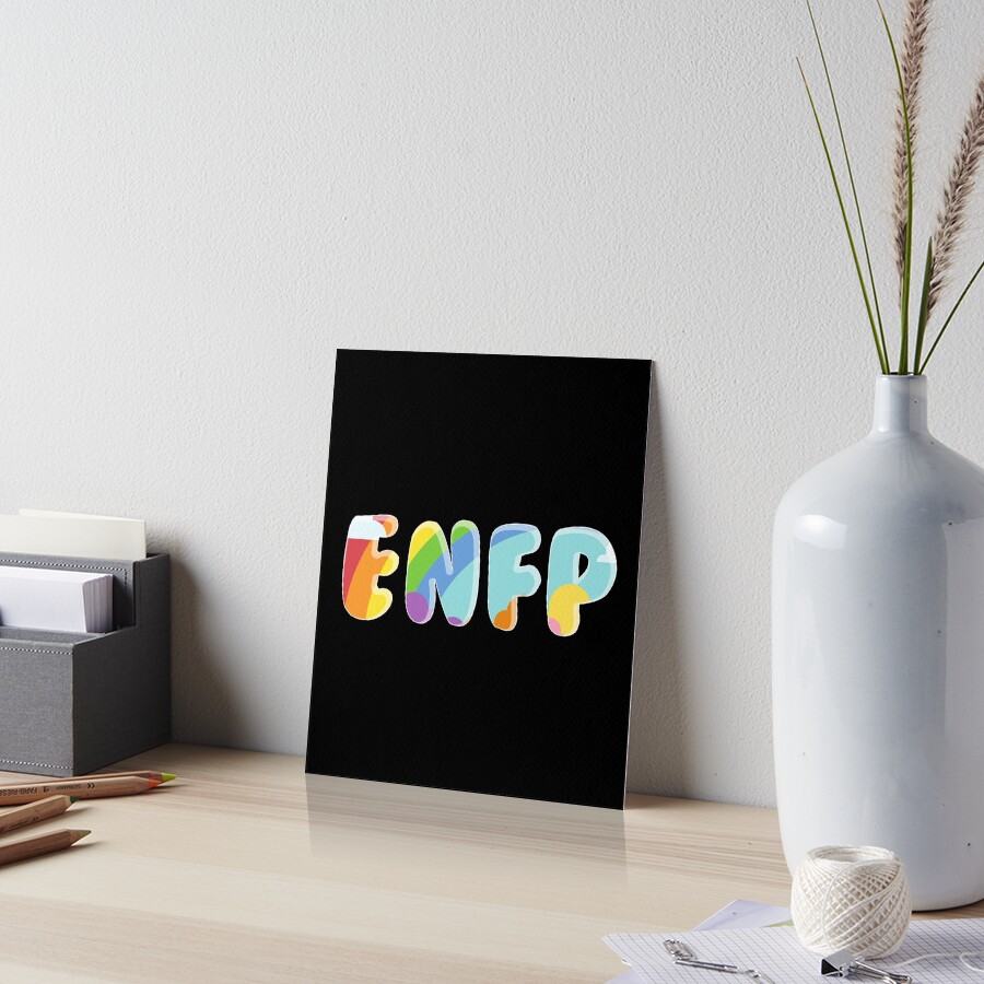 "ENFP (Rainbow Colors) (MBTI Merch)" Art Board Print for Sale by ...