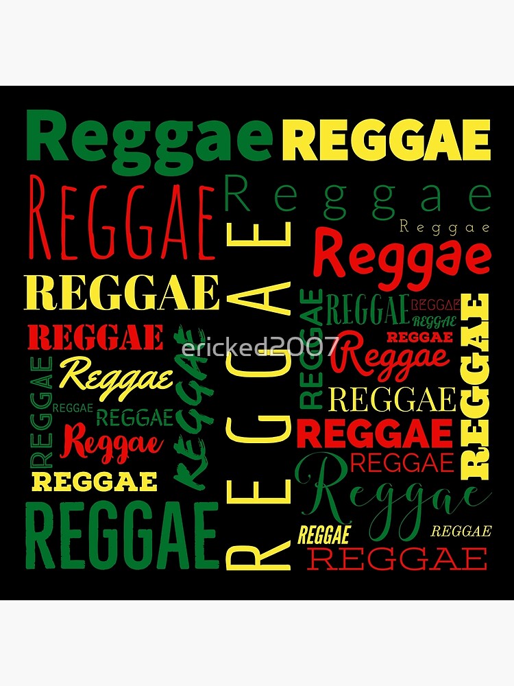 "REGGAE IN LETTERS" Poster for Sale by ericked2007 | Redbubble
