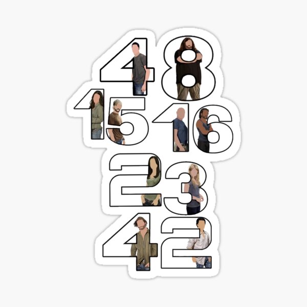 "Lost numbers " Sticker for Sale by swanspirate520 | Redbubble