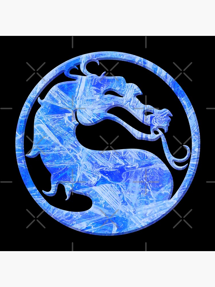 Lámina fotográfica «MORTAL KOMBAT SUB-ZERO Dragon logo clásico» de frikybomb | Redbubble
