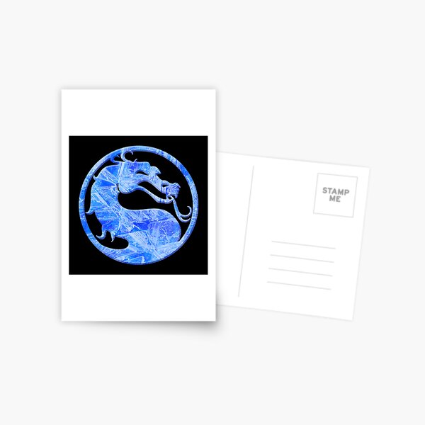 "MORTAL KOMBAT SUB-ZERO Dragon logo classic" Postcard for Sale by ...