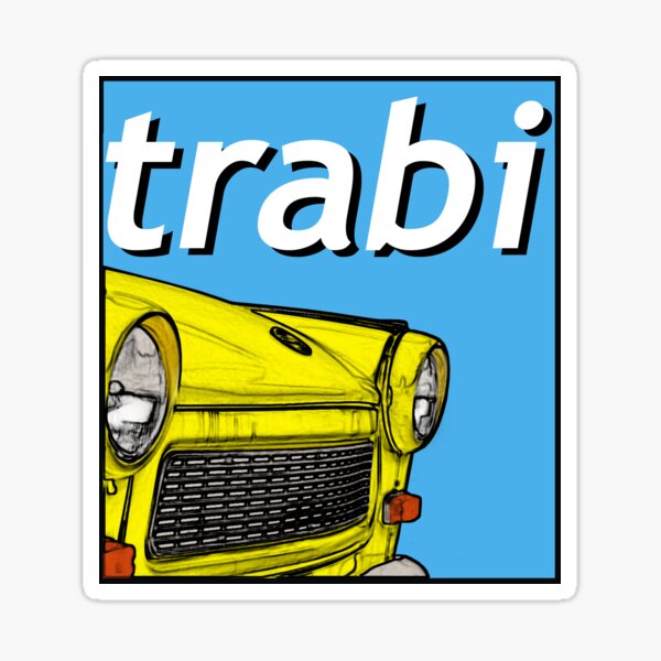 "Trabi One" Sticker for Sale by LawrenceA | Redbubble