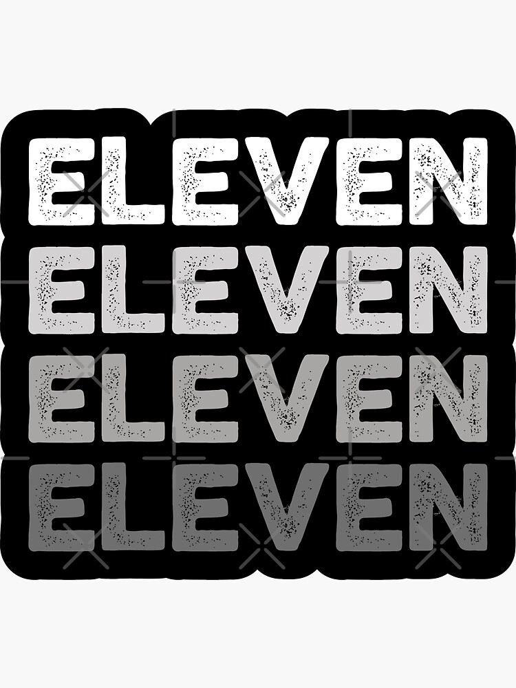 "11th Kids Birthday, Adults Favorite Number Eleven, Sports Grey ...