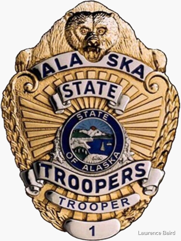 "Alaska State Troopers Badge" Sticker for Sale by lawrencebaird | Redbubble