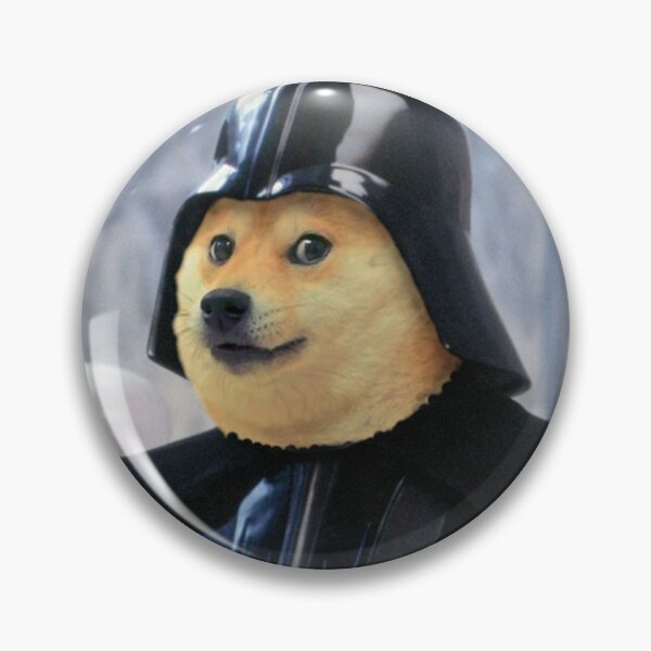 Chapa «Darth Vader Shiba Inu Doge Meme» de TYSM | Redbubble