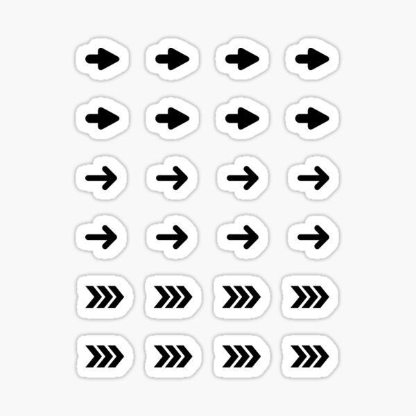 Small Arrow Stickers | Redbubble