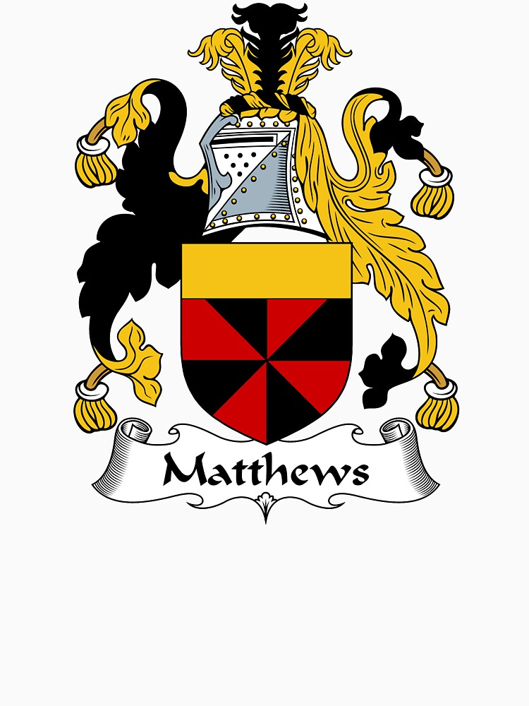"Matthews Coat of Arms / Matthews Family Crest" T-shirt for Sale by ...