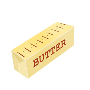 "Butter" Sticker for Sale by RefinedAndDandy | Redbubble