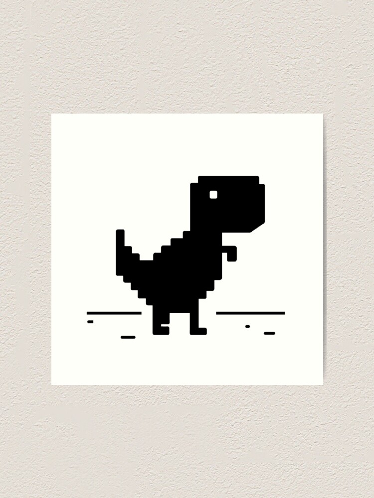 "Chrome dino" Art Print for Sale by pitipoy | Redbubble