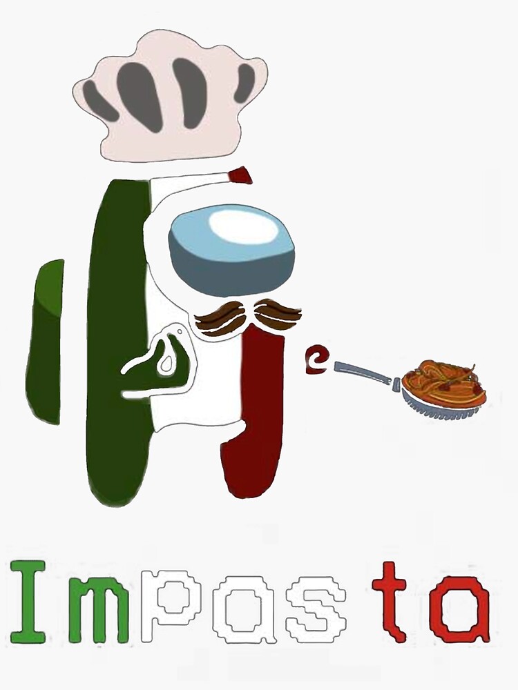 "Impasta Amönġ Us" Sticker for Sale by KimSmithZi | Redbubble