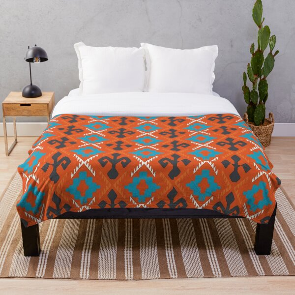 "Aztec ornemental natives first nations pattern" Throw Blanket for Sale ...