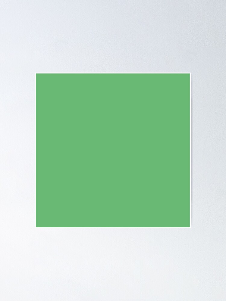 "Matcha Green Solid Color " Poster for Sale by nessalunas | Redbubble
