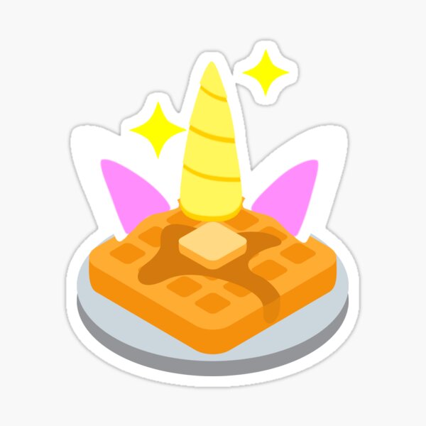 "Waffles the Almighty God of- Oh, no. No it's just a Waffle." Sticker ...