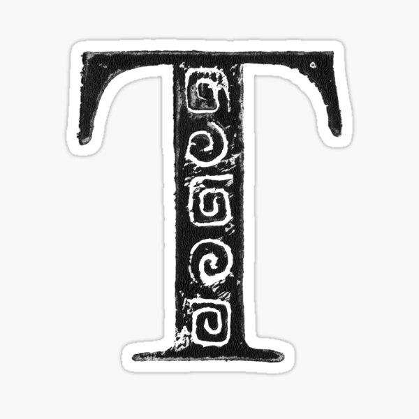 "Serif Stamp Type - Letter T" Sticker for Sale by seeback | Redbubble