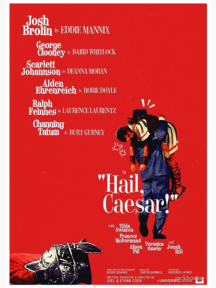 "Hail, Caesar! (2016) - Movie poster design" Poster for Sale by ...