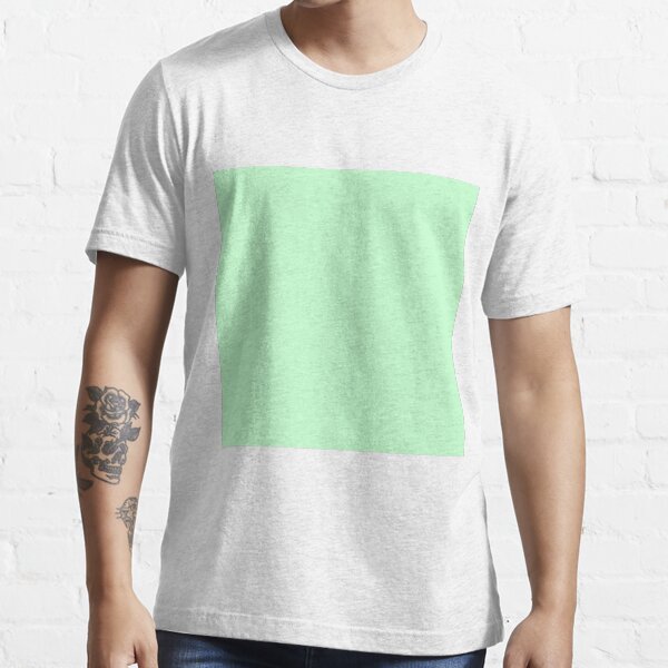 "Mint Green Solid Color" T-shirt for Sale by nessalunas | Redbubble ...