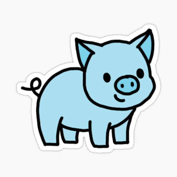 "Pig" Sticker for Sale by katiejones53 | Redbubble