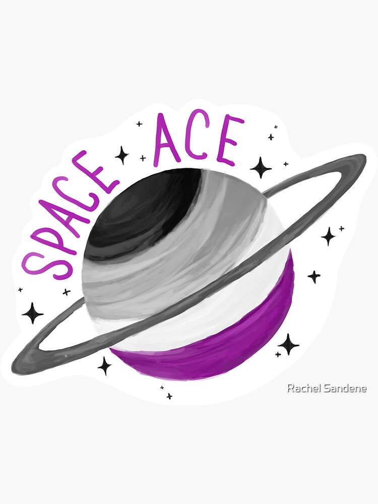 "SPACE ACE SATURN" Sticker for Sale by rachelsandene | Redbubble