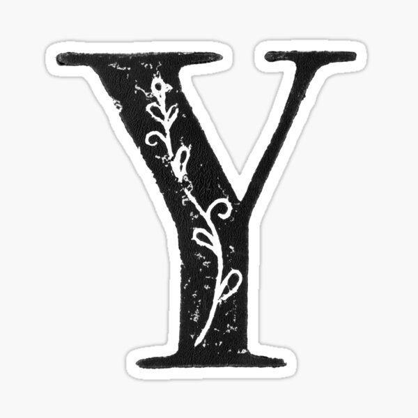 "Serif Stamp Type - Letter Y" Sticker for Sale by seeback | Redbubble