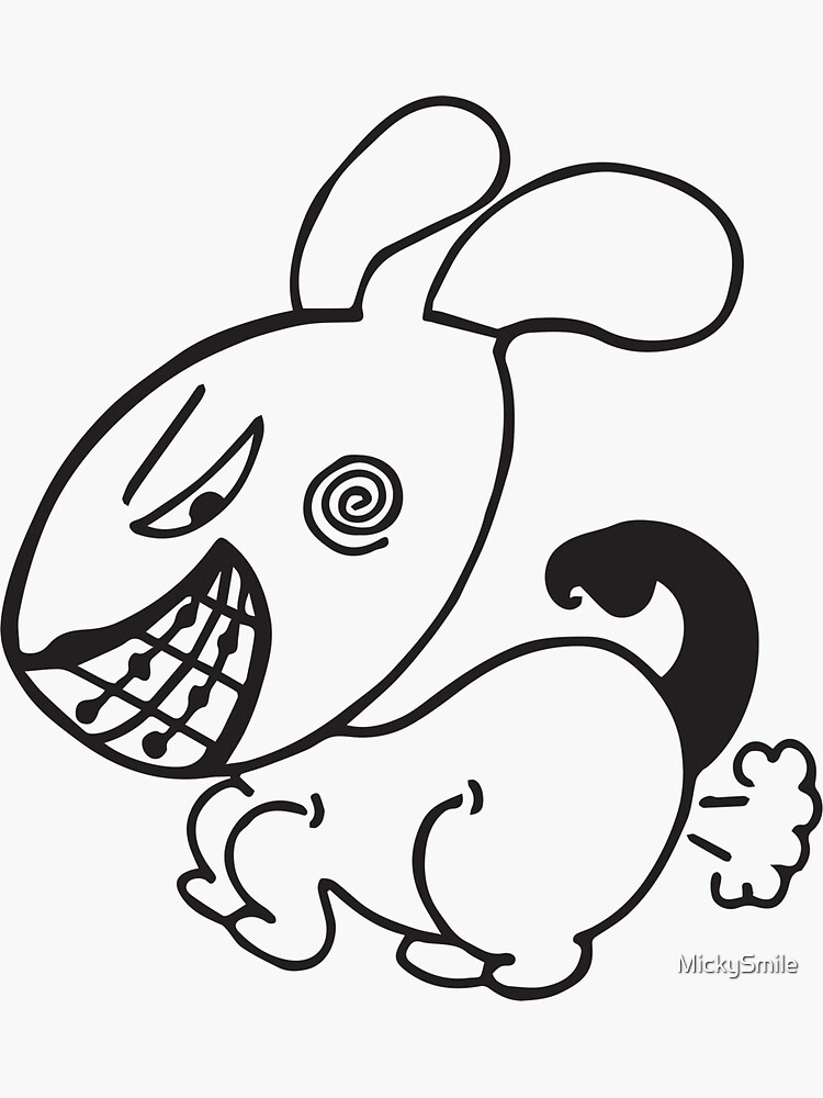 "Cute cartoon dog fart" Sticker for Sale by MickySmile | Redbubble