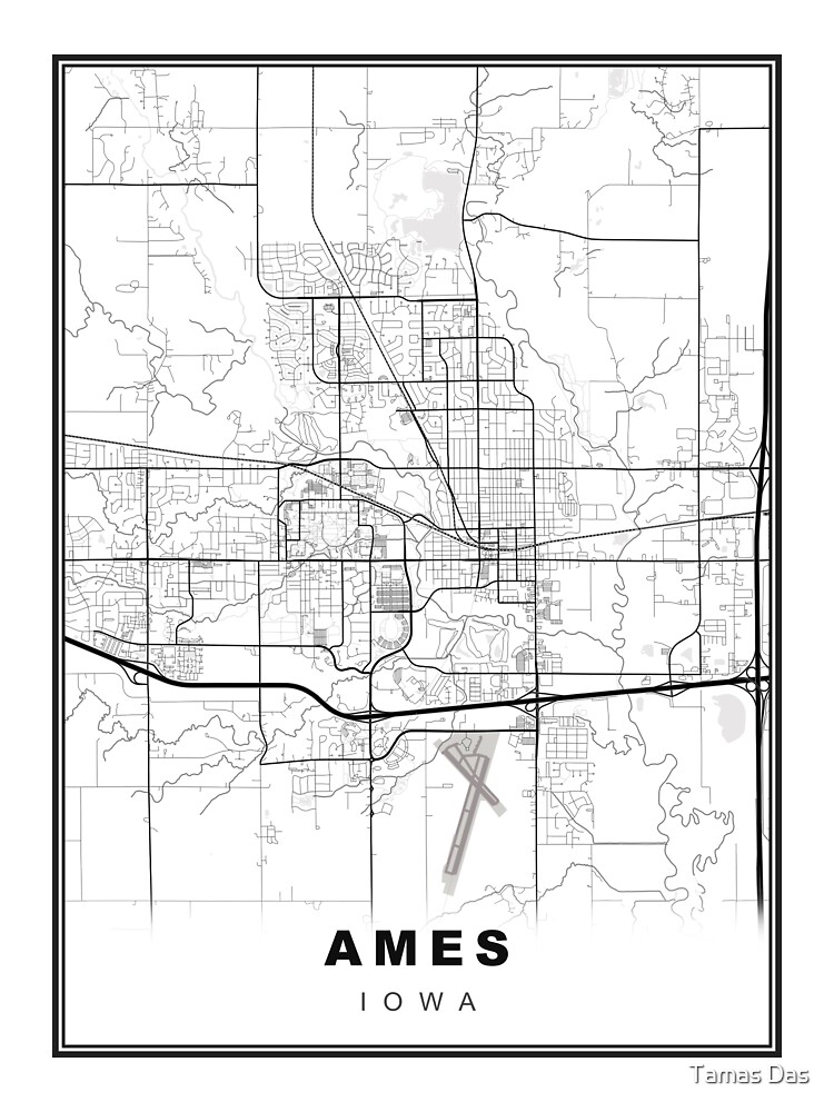 "Ames Map" Sticker for Sale by sibudas | Redbubble