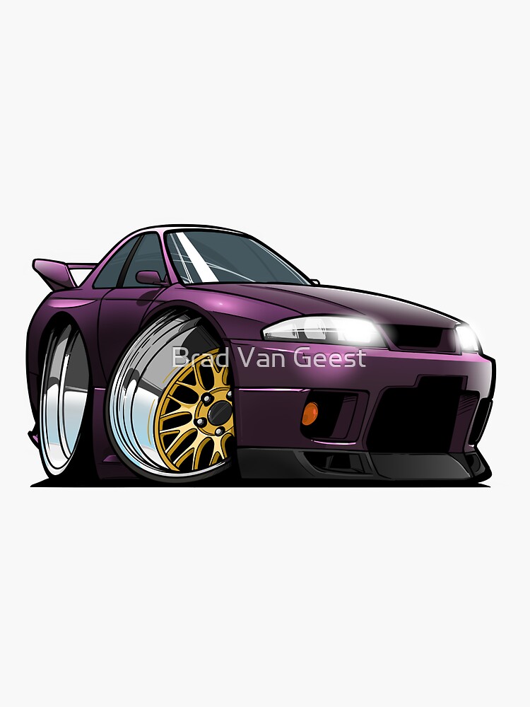 "Nissan Skyline R33 GTR" Sticker for Sale by killustrator | Redbubble