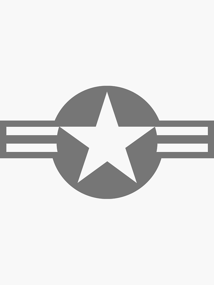 "Low Visibility Grey Roundel of the United States Air Force (dark grey ...