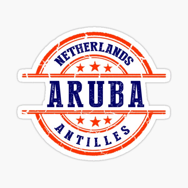"Aruba, The Netherlands Antilles" Sticker for Sale by dejava | Redbubble