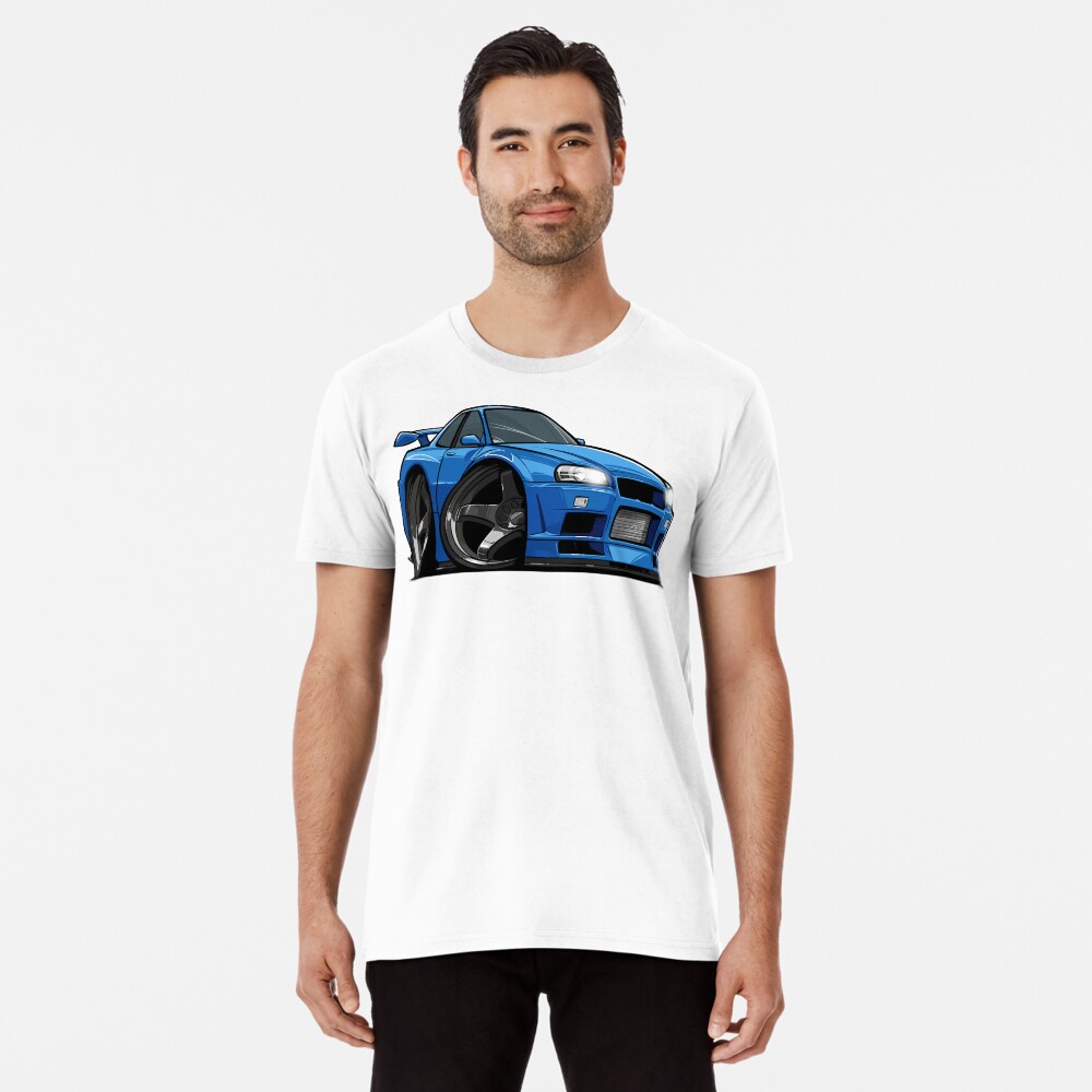 "Nissan Skyline R34 GTR" Sticker for Sale by Brad Van Geest | Redbubble