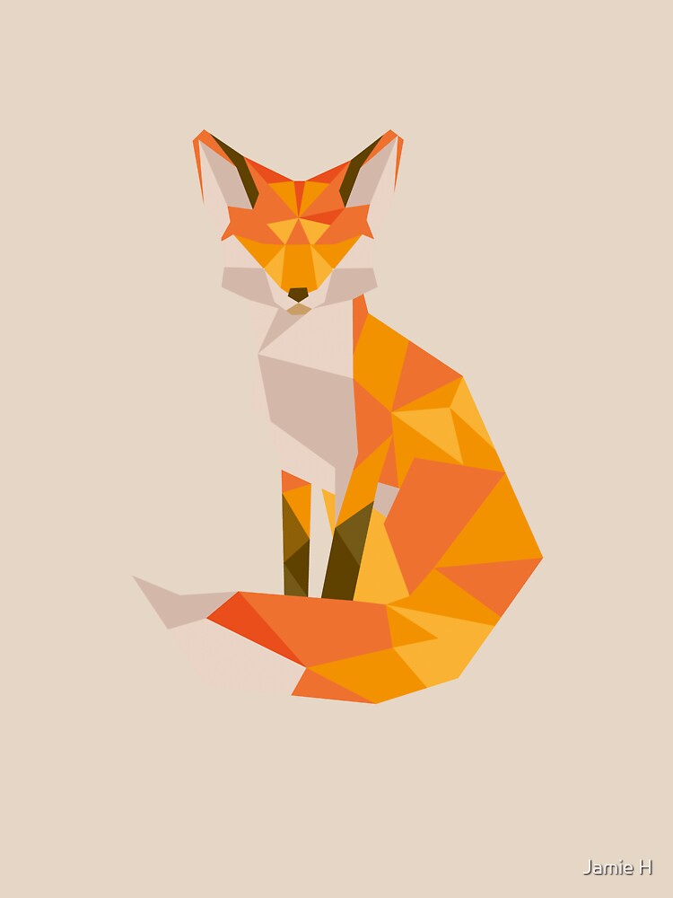 "Geometric Fox" Essential T-Shirt for Sale by Jamie H | Redbubble