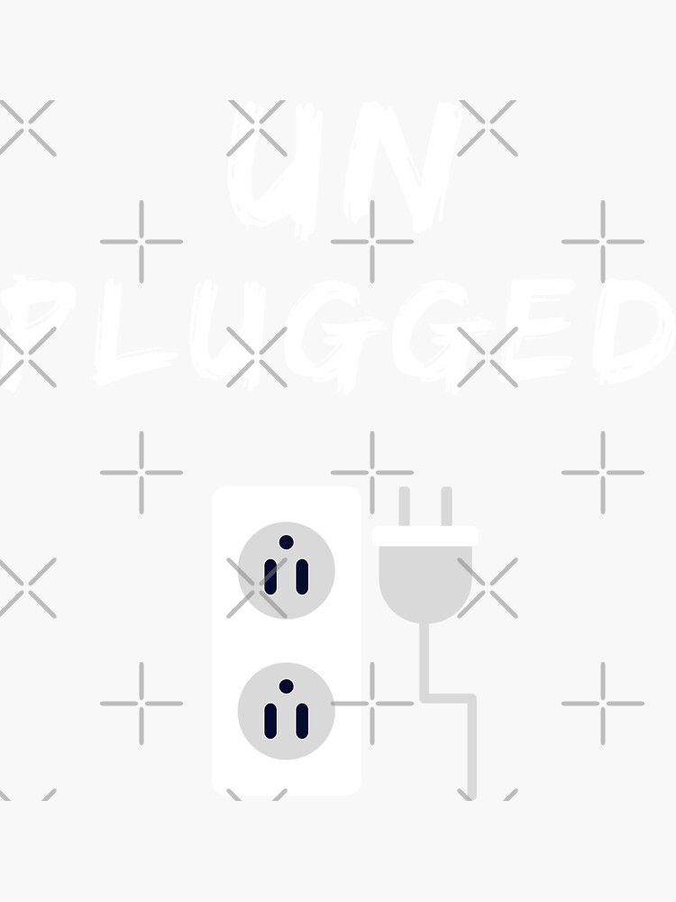 " Unplugged Switch off" Sticker for Sale by thetreeoflifeco | Redbubble