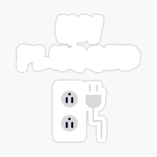 " Unplugged Switch off" Sticker for Sale by thetreeoflifeco | Redbubble