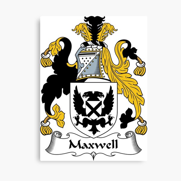 "Maxwell Coat of Arms / Maxwell Family Crest" Canvas Print by ...