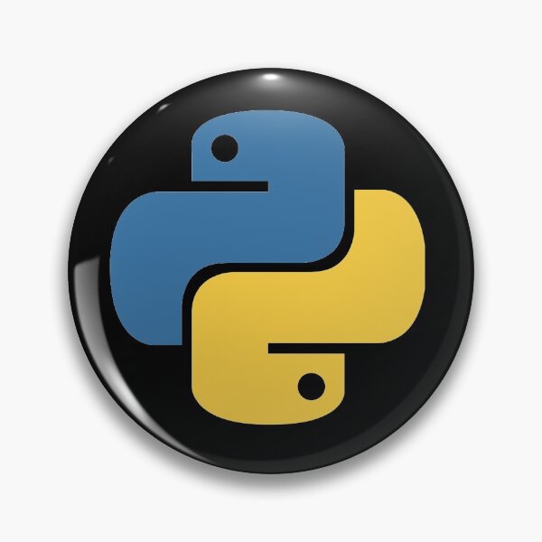 "Python logo" Pin by Portiaelgado | Redbubble