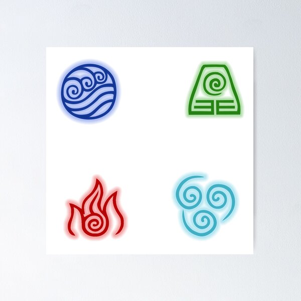 "The Four Nations Symbols" Poster for Sale by StormysSeas | Redbubble