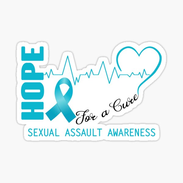 "Hope For A Cure Sexual Assault Awareness" Sticker by frechettee ...